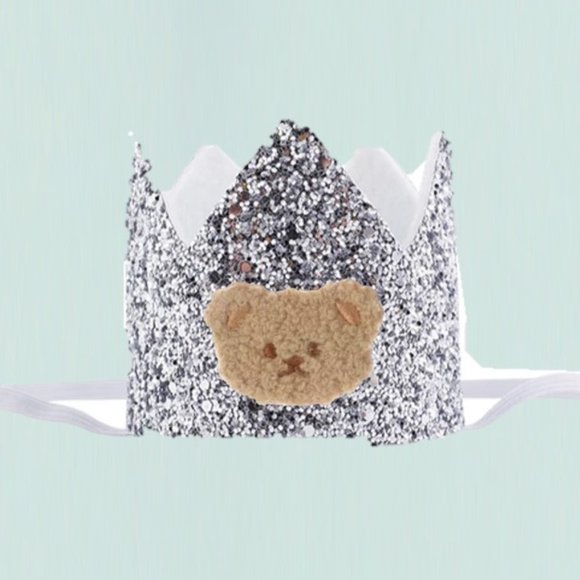 Handmade | Accessories | Teddy Bear Smash Cake Birthday Crown Headband ...
